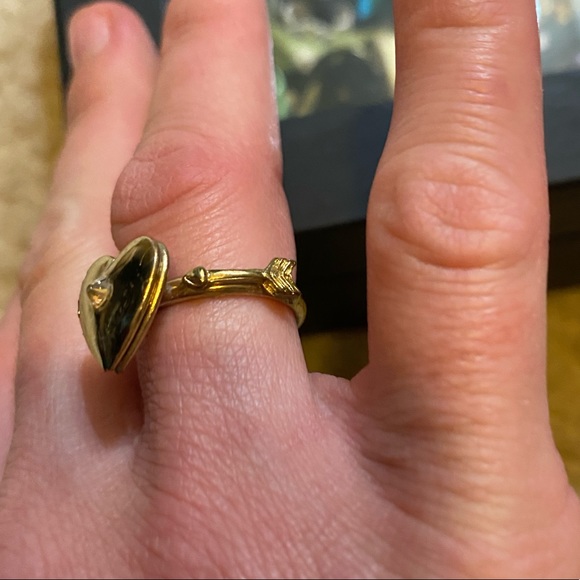 Jewelry | Brass Heart Locket Rings | Poshmark